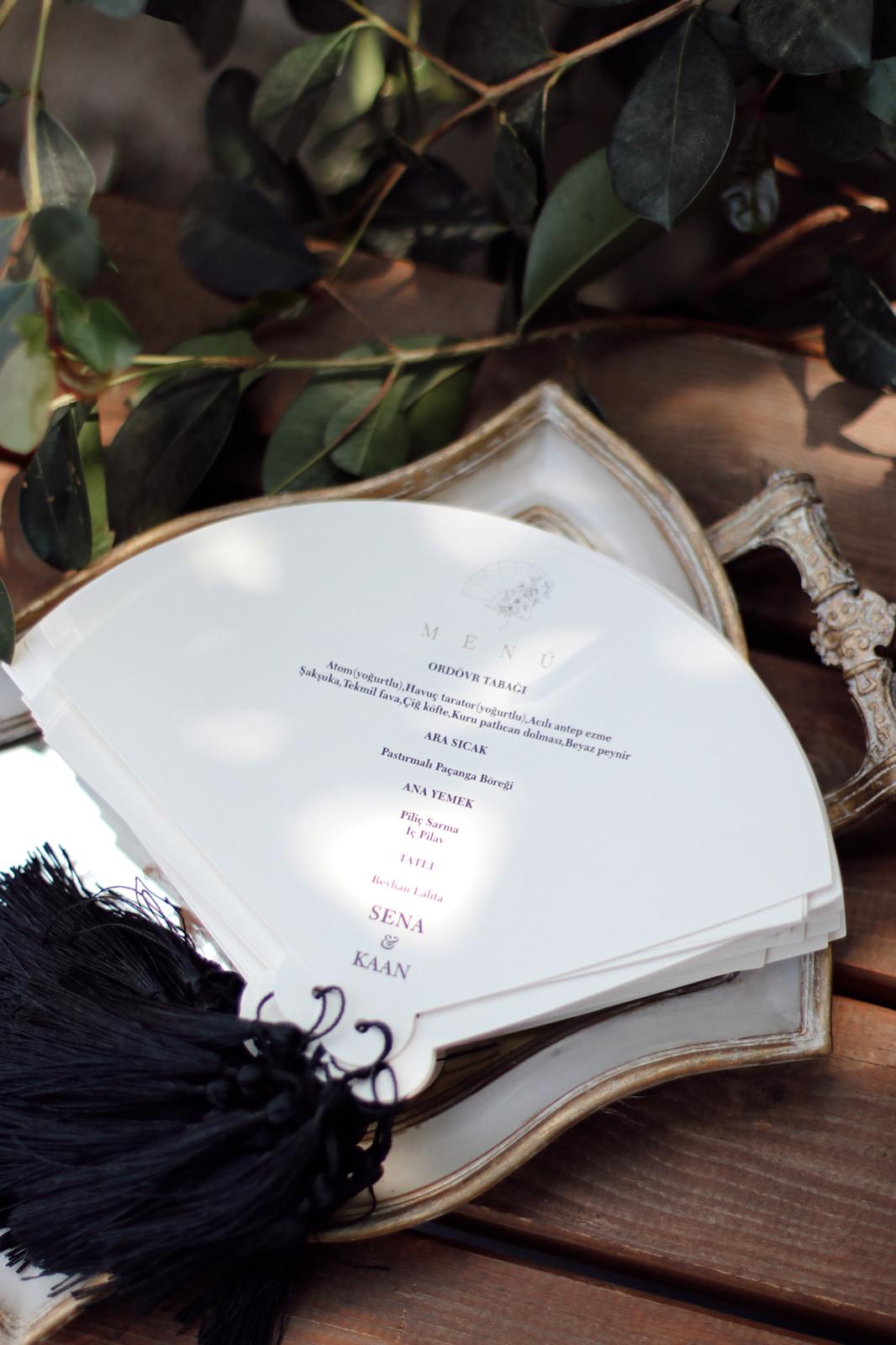 Yelpaze Menü - Davetiyen