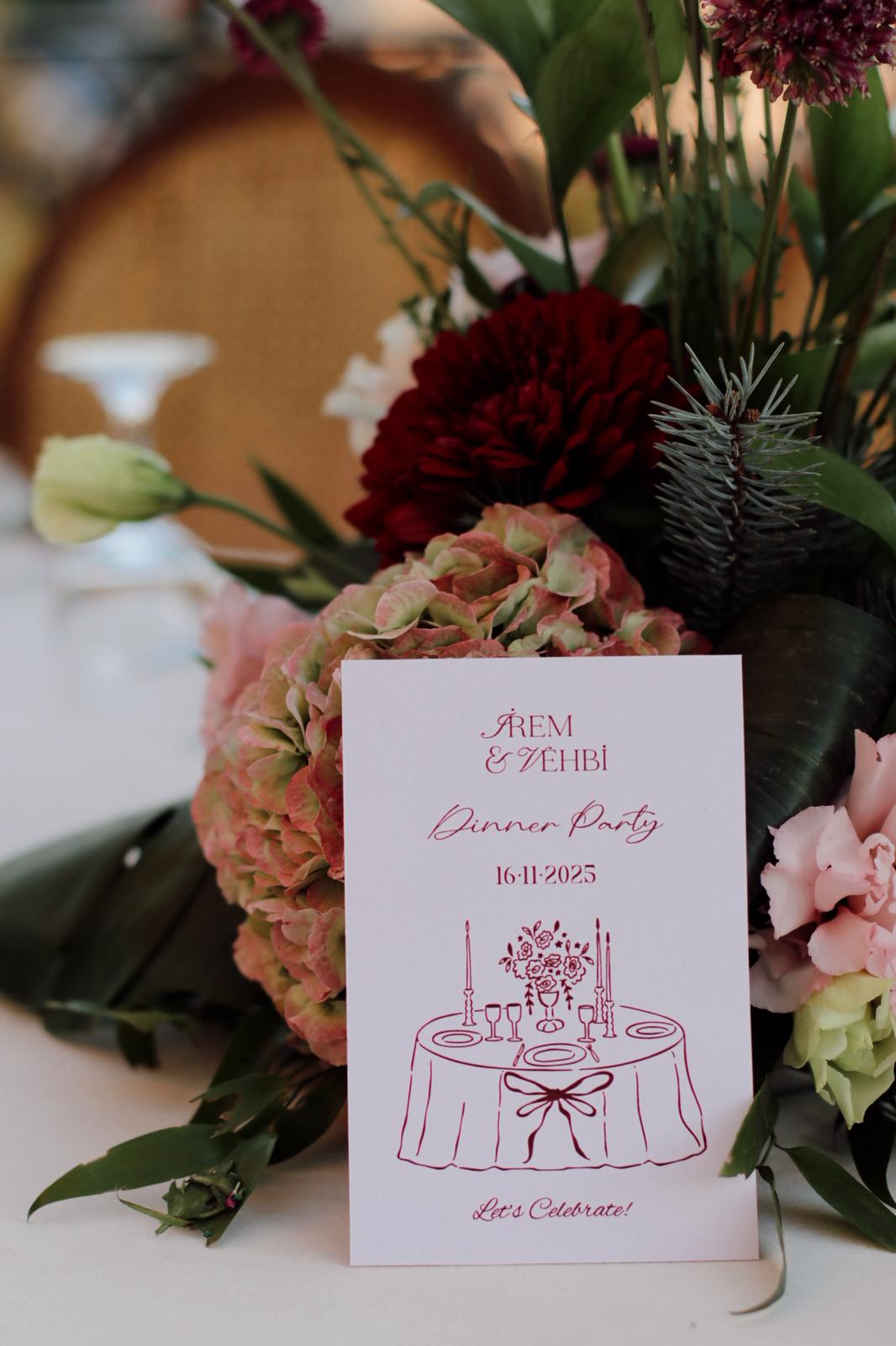 Victoria Dinner Card - Davetiyen