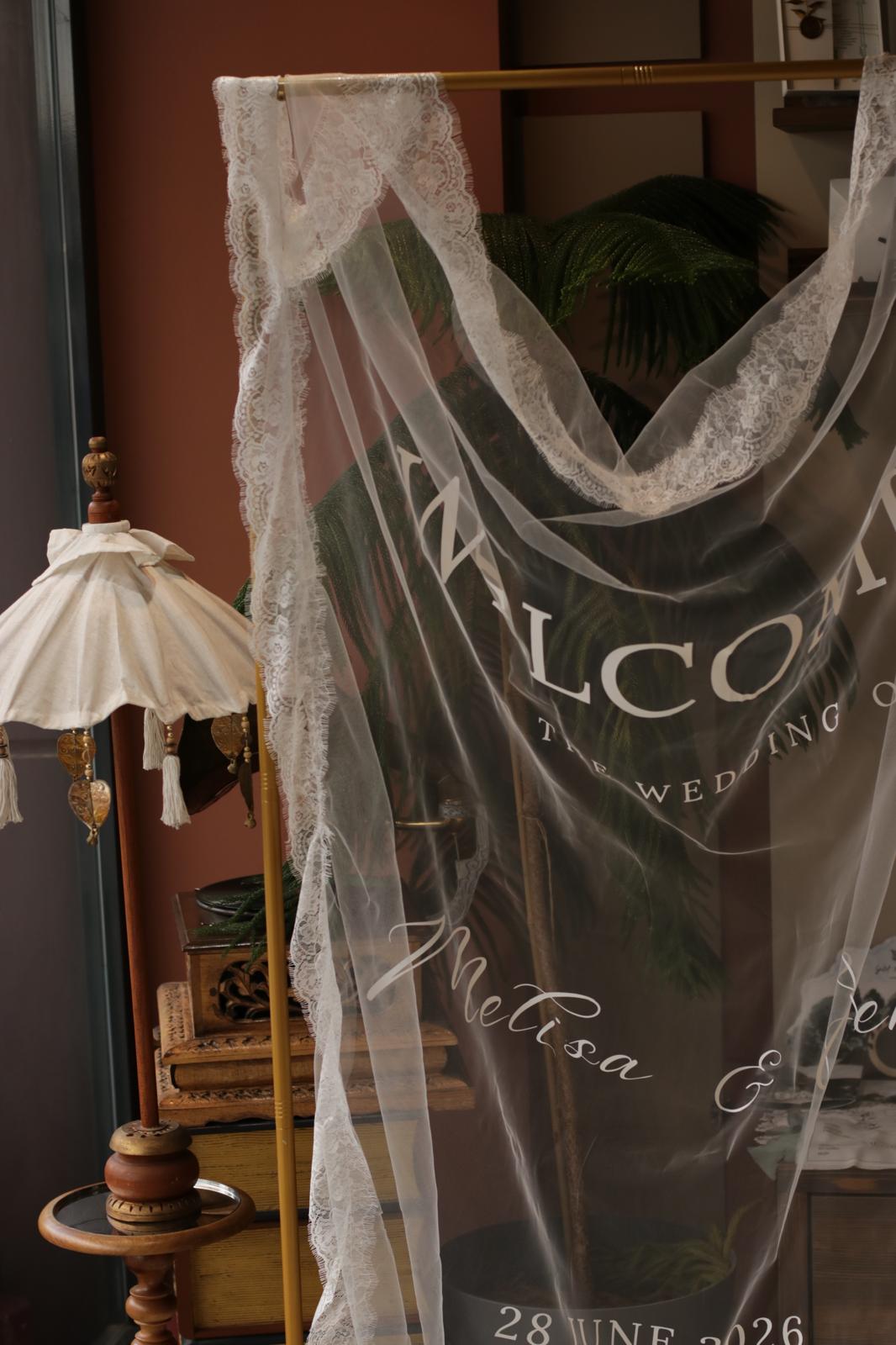 Lace Welcome Banner - Davetiyen