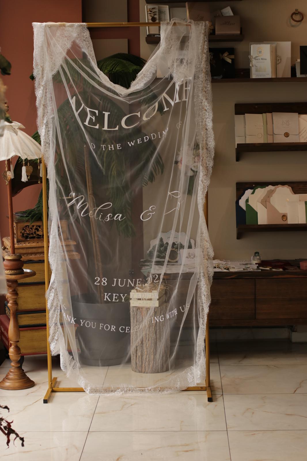 Lace Welcome Banner - Davetiyen